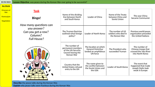Peace Talks during the Korean War in Panmunjom | Teaching Resources
