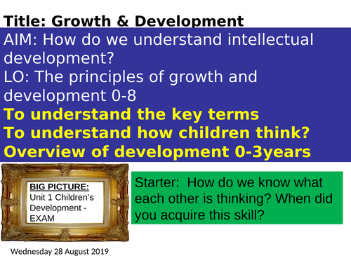BTEC Children's play learning and development Unit 1 Exam - Full ...