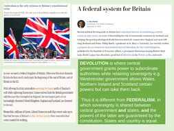 Devolution | Teaching Resources