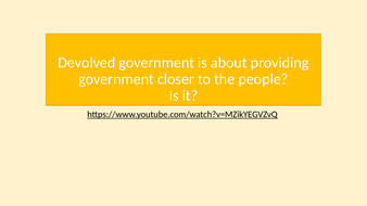 Devolution | Teaching Resources