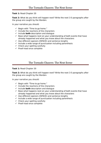 The Tornado Chasers: Year 6 Full Scheme of Work | Teaching Resources