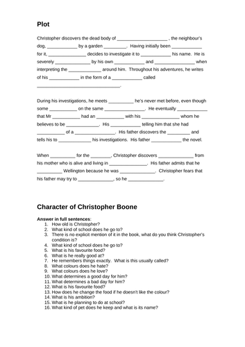 Curious Incident Scheme of Work | Teaching Resources