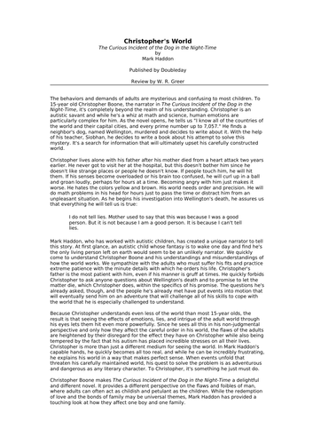 Curious Incident Scheme of Work | Teaching Resources