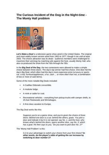 Curious Incident Scheme of Work | Teaching Resources