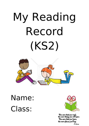 KS2 Reading Record | Teaching Resources