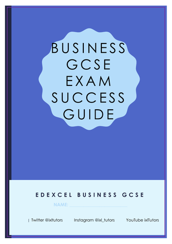 Business GCSE Full Revision Booklet (Exam Success Guide) | Teaching ...