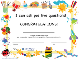 P is for Positive Attitude | Teaching Resources
