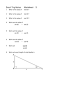 GCSE Mathematics : Exact Trig Values | Teaching Resources