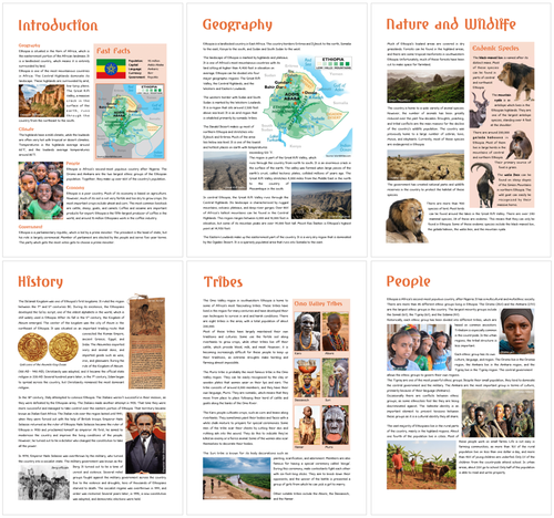 Ethiopia (country study) | Teaching Resources