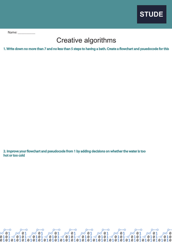 Representing Algorithms - The Fundamentals - COMPLETE UNIT - GCSE ... Representing Algorithms - The Fundamentals - COMPLETE UNIT - GCSE ...