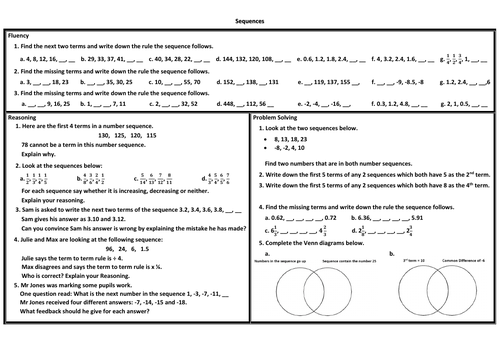 sequences-problem-solving-mastery-worksheet-teaching-resources