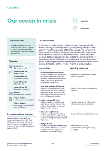 Our ocean in crisis KS4 | Teaching Resources