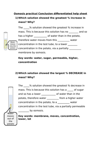 Osmosis Lesson including CORE Practical - AQA CELLS 9-1 BIOLOGY ...