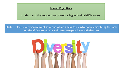 PSHE Difference and Diversity | Teaching Resources