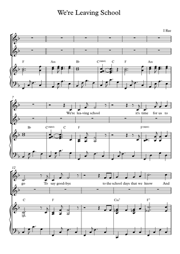 We're Leaving School - Yr 6 School Leavers Song - Total Song Pack ...