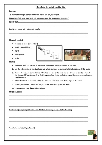 Science- Light- How light travels lesson Year 6 | Teaching Resources