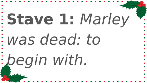 A Christmas Carol Quotations for display | Teaching Resources