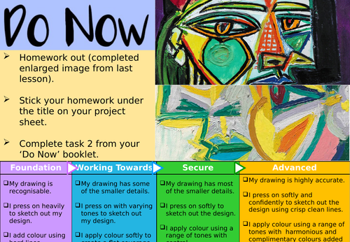 Cubist Masks- Kimmy Cantrell Cardboard Construction Masks- Lessons ...