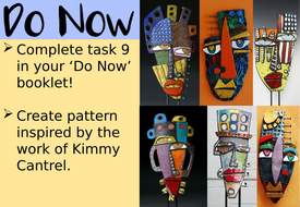 Cubist Masks- Kimmy Cantrell Cardboard Construction Masks- Lessons ...