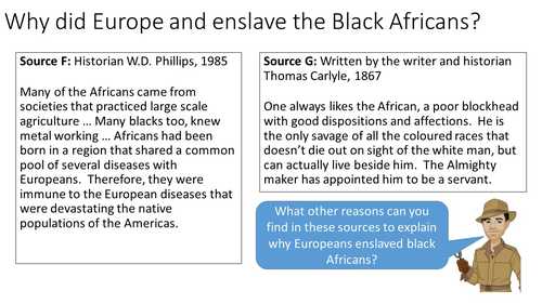 Why did Europeans enslave black people? | Teaching Resources