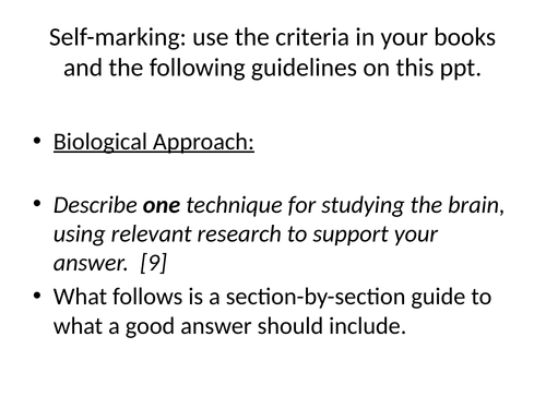 IB Psychology Paper 1 SAQ (9-mark question) exemplars and exam-writing ...
