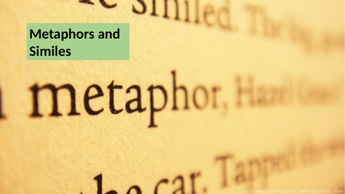 An introduction to metaphors and similes | Teaching Resources