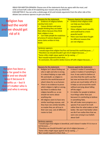 Benefits of Religion | Teaching Resources