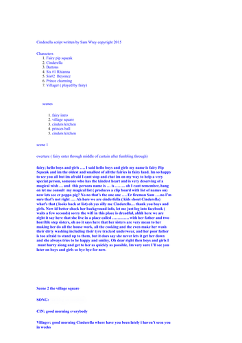 Cinderella 7man + show | Teaching Resources