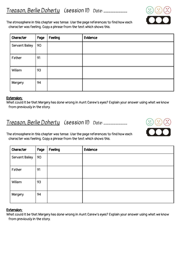 Treason (Berlie Doherty) Whole Class Guided Reading planning and ...