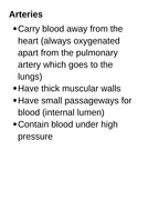 KS4 AQA GCSE Biology (Science) Blood Vessels & Circulation Lesson ...