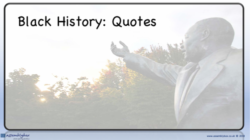 Black History: Quotes | Teaching Resources