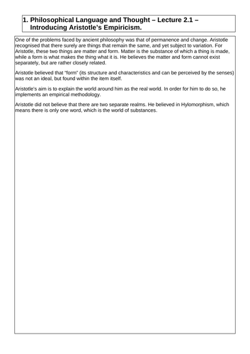 OCR A-level Religious Studies: Philosophy of Religion PAPER 1 Notes ...