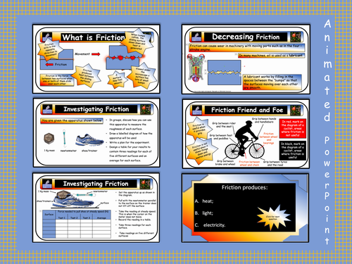 Forces - What is Friction? Fully Resourced Lesson KS3 | Teaching Resources