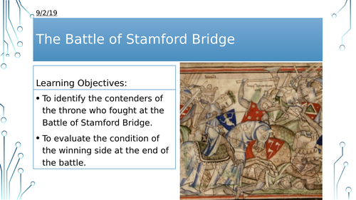 Year 7: The Battle of Stamford Bridge | Teaching Resources