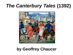 The Canterbury Tales (Chaucer) - KS3 | Teaching Resources