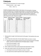 AQA GCSE Chemistry C8 Rate & Equilibria Worksheets | Teaching Resources