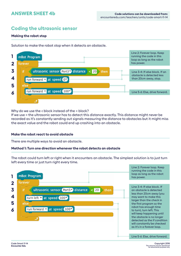Computing KS3: Obstacles and sensors | Teaching Resources