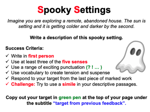 Ghost Writing - KS3 | Teaching Resources