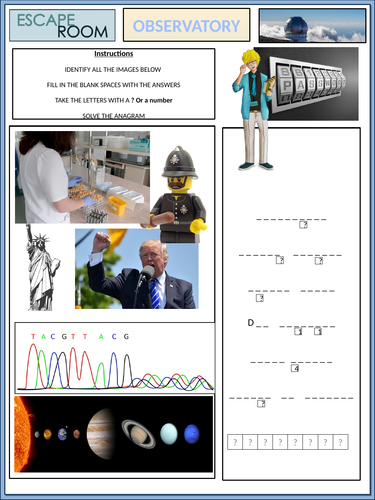 Science Escape Room End of Term | Teaching Resources
