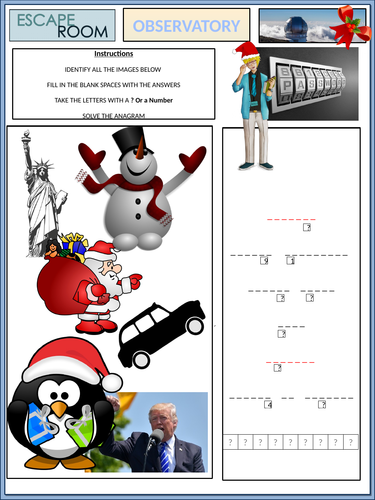 Christmas Escape Room | Teaching Resources