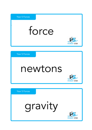 Year 5 Primary Science - Scientific Vocabulary Cards | Teaching Resources