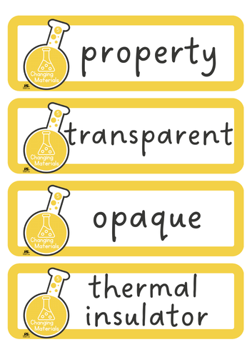 Year 5 Primary Science - Scientific Vocabulary Cards | Teaching Resources
