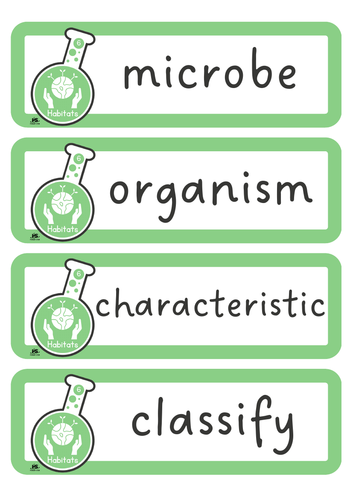 Year 6 Primary Science - Scientific Vocabulary Cards | Teaching Resources