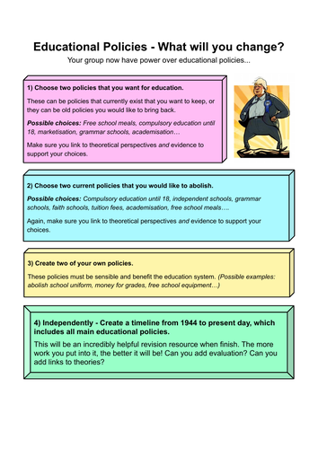 Educational Policy - AQA A-level Sociology - Education Unit - Topic 6 ...