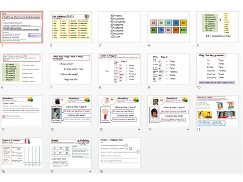 Lesson 23 Spanish How old is he? age ser | Teaching Resources