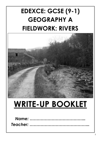 GCSE Geography - Rivers Fieldwork Write Up Booklet | Teaching Resources GCSE Geography - Rivers Fieldwork Write Up Booklet | Teaching Resources