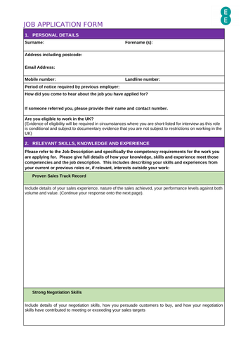 BTEC Level 3 Business Unit 8: Recruitment and Selection Process - B2 ...