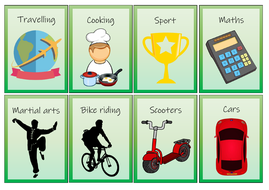 40 Hobbies and Interests Cards | Teaching Resources
