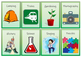 40 Hobbies and Interests Cards | Teaching Resources