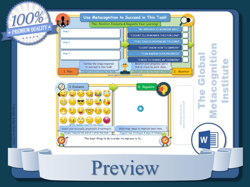 Metacognition Worksheets (x10) | Teaching Resources